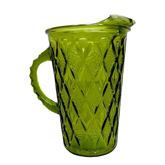 Dining | Anchor Hocking Fire King Kimberly Style Avocado Green Pitcher ...